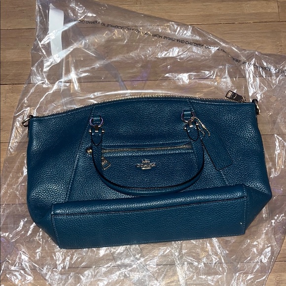 Coach | Bags | Coach Blue Leather Crossbody Bag | Poshmark